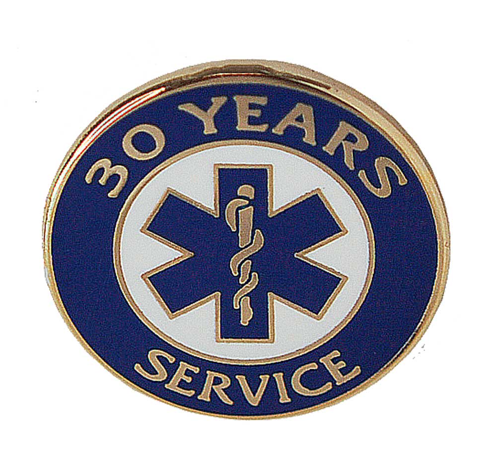 EMS years of service pin 30 year EMT PIn